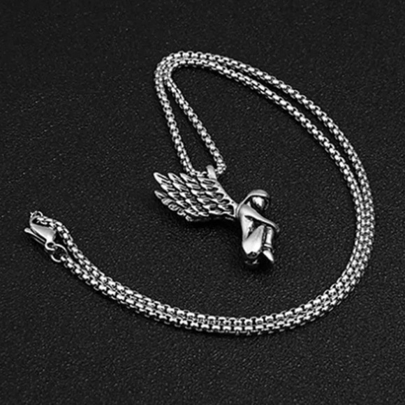 Jewelry | Knee Hugging Angel Sit Crouch Pensive Forlorn Ethereal ...